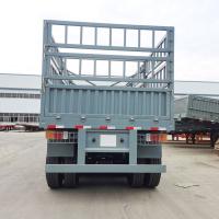 China 3-Axle 12-Tire High-Side Fence Cargo Semi-Trailer Is Fitted With Mechanical Suspension And Standard 28-Ton Landing Gear for sale