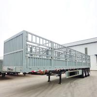 China 3-Axle 12-Tire High-Side Fence Cargo Semi-Trailer Is Fitted With Mechanical Suspension And Standard 28-Ton Landing Gear for sale