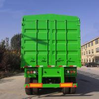 China Brand New 3 Axle 60 Ton 12.00R20 Tires 12 Tire Side Wall Trailer Post Fence Cargo Semi Trailer for sale