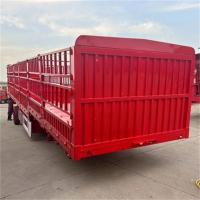 China 2 Or 3 Axle /4 Axle Truck 3mm Thick Grid Plate Frame Floor Trailer Side Wall Semi-Trailer Fence Semi-Trailer for sale