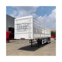 China High Quality 34 Axles Loaded 60-80 Tons Of Agricultural Cargo Transport Fence Semi-Trailer for sale