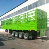 China 3/4 Axle 60/80 Ton 12R20 Tire Livestock Cargo Fence Semi-Trailer Animal Transport Trailer with Dual Line Braking System for sale
