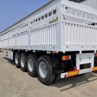 China 3/4 Axle 60/80 Ton 12R20 Tire Livestock Cargo Fence Semi-Trailer Animal Transport Trailer with Dual Line Braking System for sale