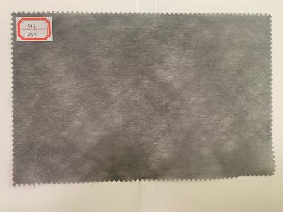 China 30g Polyester Spunlaced Non-Woven Fabric Gray For Artificial Leather Substrate for sale