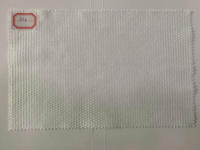China 62g White Polyester And Viscose Spunlace Nonwoven Fabric Small Pearl Grain Cotton Tissue, Pads, Wet Wipes for sale