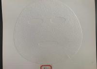 China 40g Spunlace Nonwoven Austrian Tencel&Cellulose Acetate Fiber W Grain Facial Beauty Mask for sale