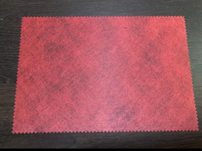 China 32g Polyester Spunlaced Non-Woven Fabric Gray GRS For Artificial Leather Substrate for sale