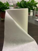China 50g White Polyester And Viscose Spunlace Nonwoven Fabric For Cotton Tissue, Pads, Wet Wipes for sale