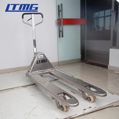 China High Lifting Pallet 2ton 3ton Hand Stainless Steel Pallet Truck for sale