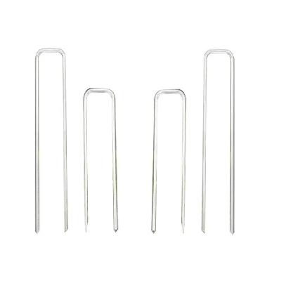 China Garden landscape staples U shape pins turf nails for sale