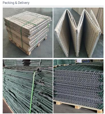 China Explosion-proof cage High Strength Border Protective Defense barrier Defensive Wall sand filled welded wire mesh Gabion for sale