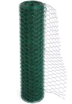 China Lowest price China direct factory pvc coated hexagonal wire mesh green plastic chicken wire mesh for sale