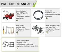 China Four-Wheel Drive Orchard Management Tiller with Hand Push and Belt-Gear Transmission for sale