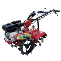 China Four-Wheel Drive Gasoline Engine Orchard Mini Tiller Cultivator for Agricultural Work for sale