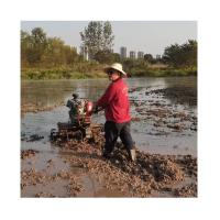 China Newly-designed Gear Transmission Four-wheel Drive Mini Rotary Tiller for Home 190*96*90cm for sale