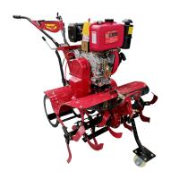 China Easy Operation Four-wheel Drive Diesel Engine Mini Tiller 85 KG Cultivator for Farming for sale