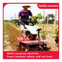 China 4WD Mini Power Tiller 7hp Small Rotary Weeding Cultivator for Precise Cultivation for sale