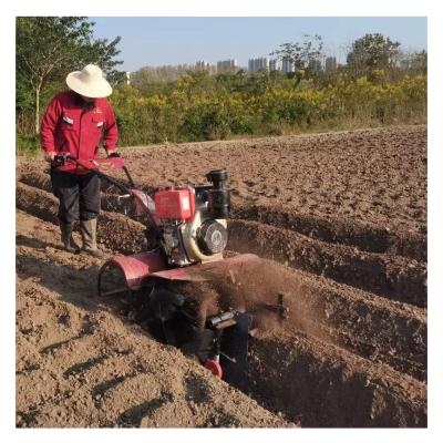 China Mini Power Tiller Cultivator for Farming 186F All Gear Transmission Four-wheel Drive for sale