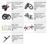China Multi-purpose Hand Push Cultivator with Gasoline Power Type and 70cm Working Width for sale