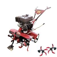 China 4KW 4 Wheel Drive Garden Tiller Cultivator with Adjustable Tilling Width 15-35cm for sale