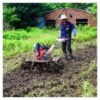 China Four-Wheel Drive Multu-purpose Agricultural Equipment 173F Diesel Engine Cultivator for Garden for sale