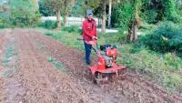 China 4KW Short Model 173f Diesel Engine Power Tiller for Sustainable Agriculture for sale