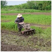 China Gasoline Power Type 170F Engine 4WD Rotary Tiller for Farming Machine 1100*1050*880mm for sale