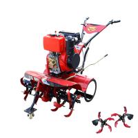 China Gear Transmission 8HP Diesel Engine Rotary Tillage Cultivator for Heavy-Duty Tilling for sale