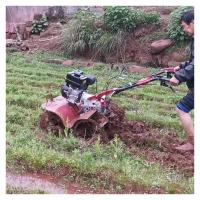 China 4WD Gear Transmission Mini Tiller with 1100*1050*880mm Size and 4KM/H Work Speed for sale