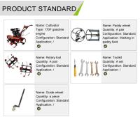 China 160*62*108cm Multi-Purpose Cultivator Mini Tiller Rotavator Tiller for Farming for sale
