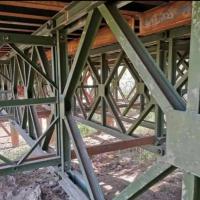 China High Rigidity Large Custom Steel Structure Bridges Steel Walking Bridge Rustproof for sale