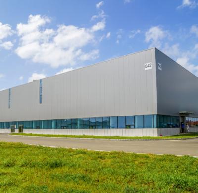 China Industrial Prefabricated Warehouse Buildings In Steel Large Span Anti Seismic for sale