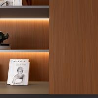 China Walnut Wood Grain Decor Paper for Cabinets Surface Furnishing from China for sale