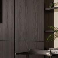 China Synchronized Willow Grain Decor Paper for Wood Lamination and Furniture for sale