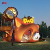 China Stainless Steel Red Panda Style Outdoor Amusement Facilities for Park Square Fun Time for sale