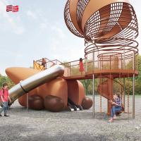 China Stainless Steel Red Panda Style Outdoor Amusement Facilities for Park Square Fun Time for sale