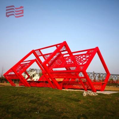 China Regional Feature in European Style Large-scale Metal Sculpture Park Professional Design for sale