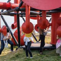China Hand-forged Steel Non-Powered Amusement Facility for Large-Scale Outdoor Interactive for sale