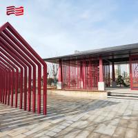 China Die Casting Technique Stainless Steel Outdoor Sculpture Pavilion for Chinese Style Art for sale
