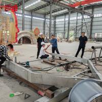 China Die Casting Technique Stainless Steel Outdoor Sculpture Pavilion for Chinese Style Art for sale