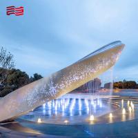 China Customized Stainless Steel Sculpture for Urban Space Outdoor Circular Metal Sculpture for sale
