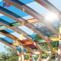 China Modern Art Outdoor Gallery Customized Size for Outdoor Steel Frame Landscape Pergola for sale