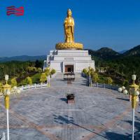 China Tourist Attraction Metal Giant Buddha Sculpture with Customized Gilding Process and Size for sale