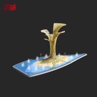 China Customized Modern Style Metallic Luster Supports Outdoor Landscape Sculpture for Mall for sale