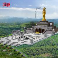 China Tourist Attraction Metal Giant Buddha Sculpture with Customized Gilding Process and Size for sale