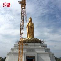 China Tourist Attraction Metal Giant Buddha Sculpture with Customized Gilding Process and Size for sale