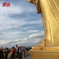 China Tourist Attraction Metal Giant Buddha Sculpture with Customized Gilding Process and Size for sale