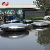 China Stainless Steel Modern Style Art Furniture with Pebble Fountain and Mirror Surface for sale