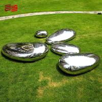 China Stainless Steel Modern Style Art Furniture with Pebble Fountain and Mirror Surface for sale