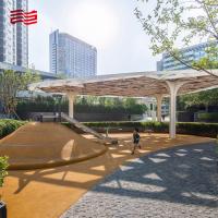 China Stainless Steel Sculptural Art Pavilion with Customized Exterior and Welding Technique for sale